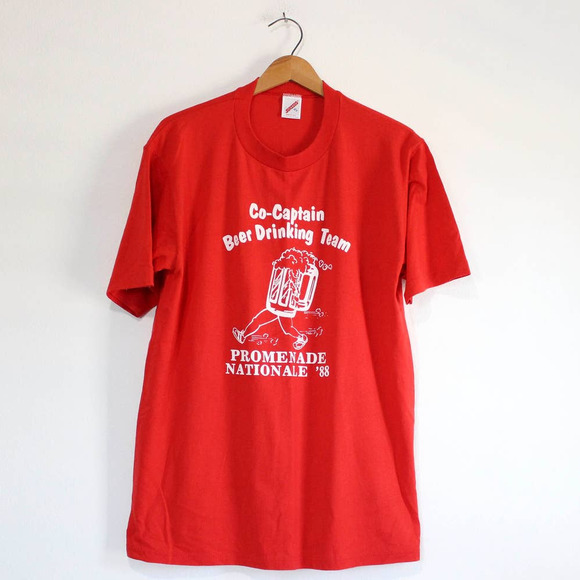 Vintage | Shirts | Vintage Co Captain Beer Drinking Team Promenade ...